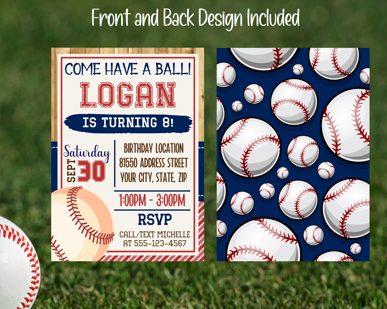 Editable Baseball Invitation, Baseball Birthday Invitation, Baseball ...