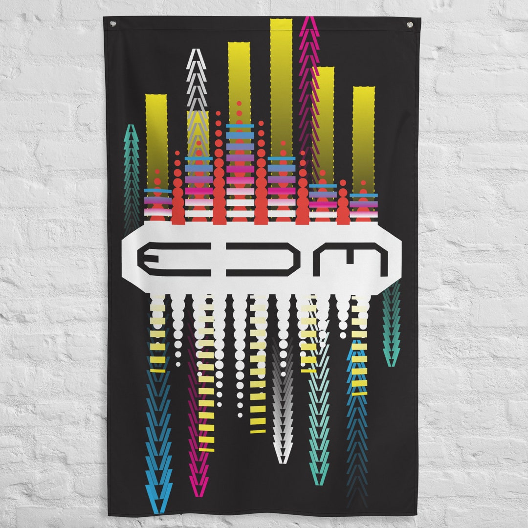 EDM Flag, Electronic Dance Music - Etsy