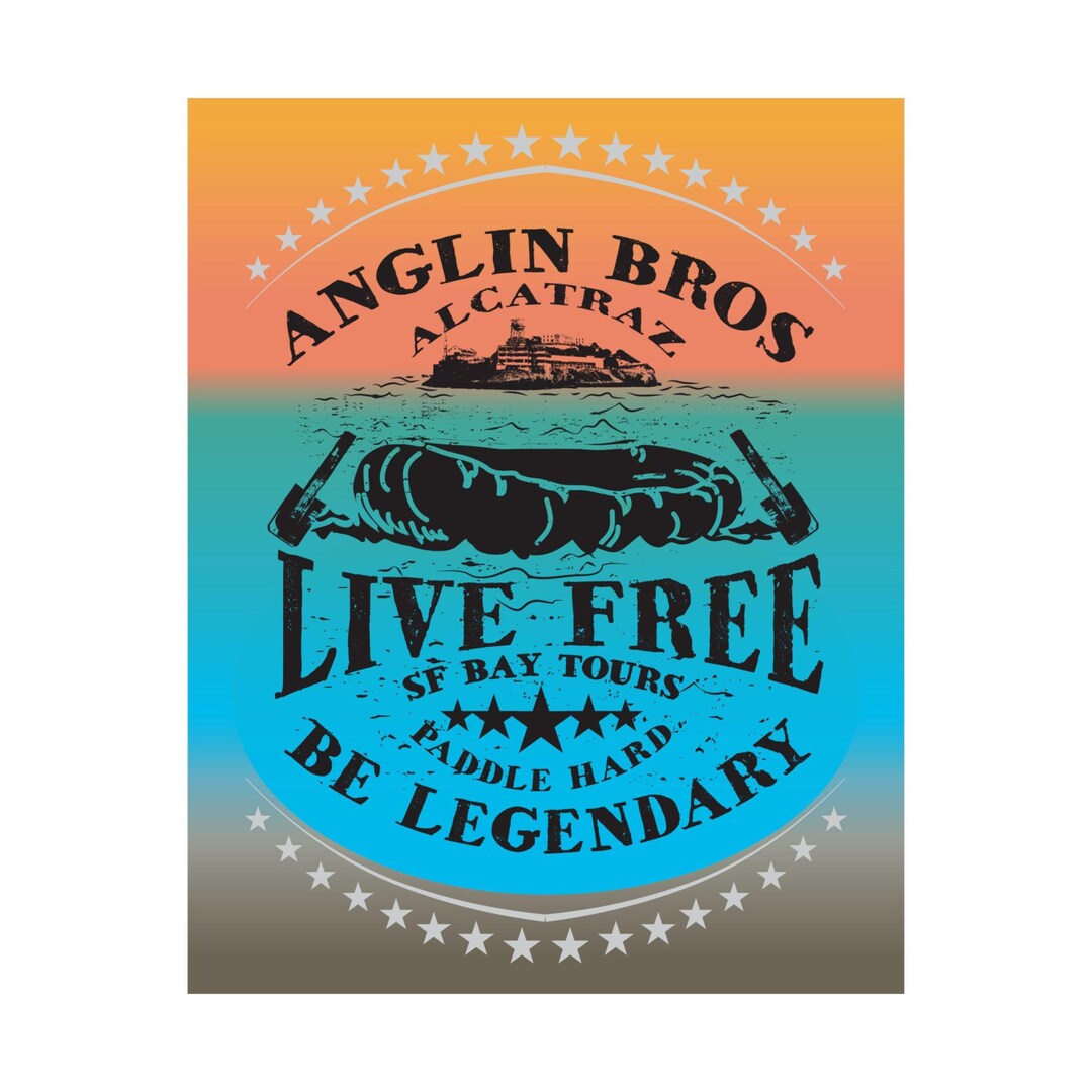 Live Free Escape Alcatraz Premium Art Print Be Legendary - Etsy