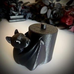 Black Bat Bathrrom Organizer Accessory Set 3D Printed Toothbrush Holder ...