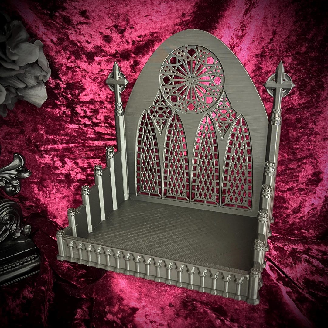 Gothic Cathedral Accessory Tray Display 3D Printed - Etsy