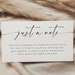 Editable Gift Note Card Template: Printable Wedding Invitation Insert ...