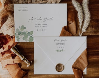 Wedding Envelope Address Template INSTANT DOWNLOAD, Editable ...