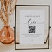 QR Code Sign for Wedding Photos Template, Instant Download, Editable ...