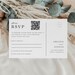 Wedding Rsvp QR Code Template INSTANT DOWNLOAD, Editable, Modern Online ...