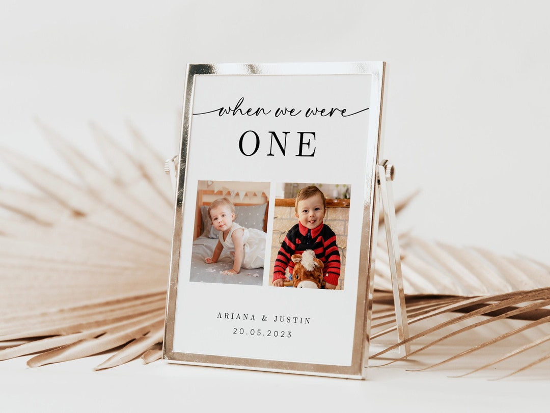 When We Were Age Wedding Table Numbers Downloadable Wedding - Etsy