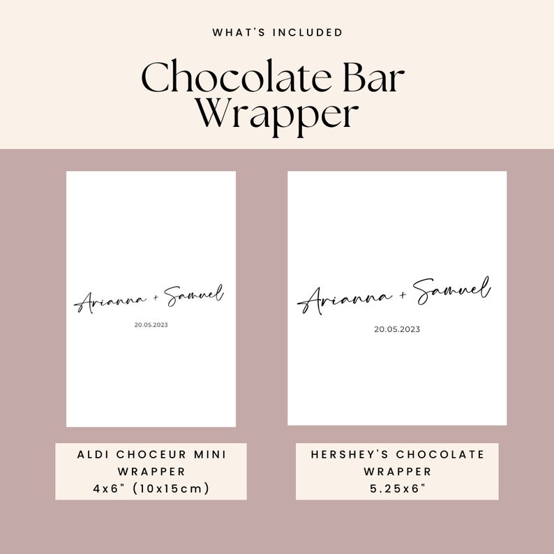 Printable Candy Bar Wrapper Template Instant Download - Etsy