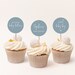 Blue Baby Shower Cupcake Toppers: Editable Template (digital Download ...