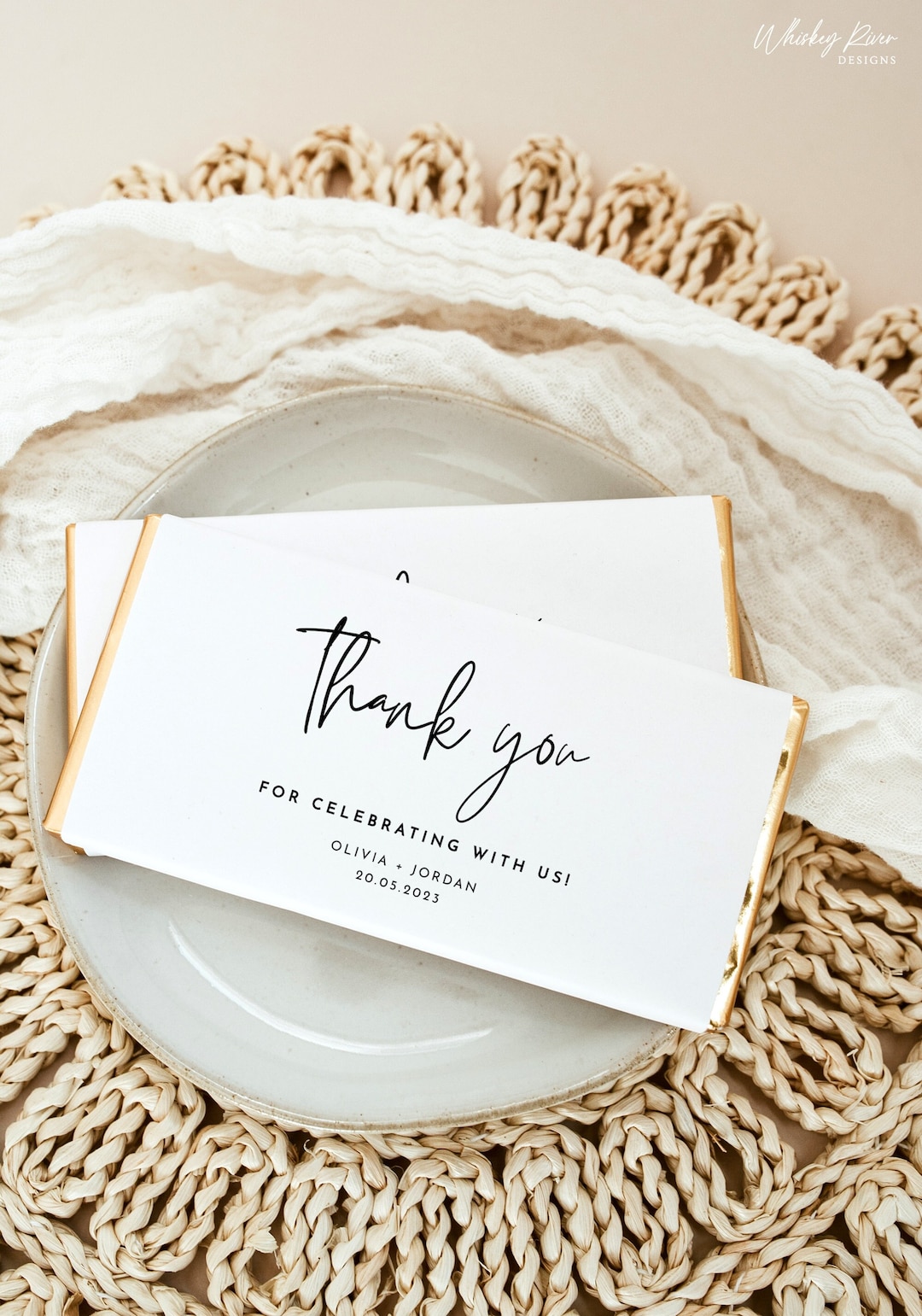 Candy Bar Wrapper Template, Minimalist, Editable, Chocolate Wrapper ...