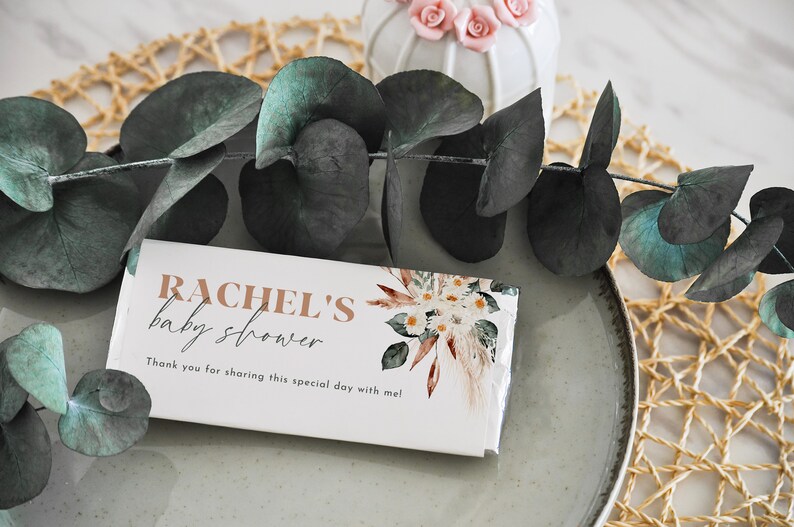 Boho Candy Bar Label Template Printable Chocolate Wrapper - Etsy