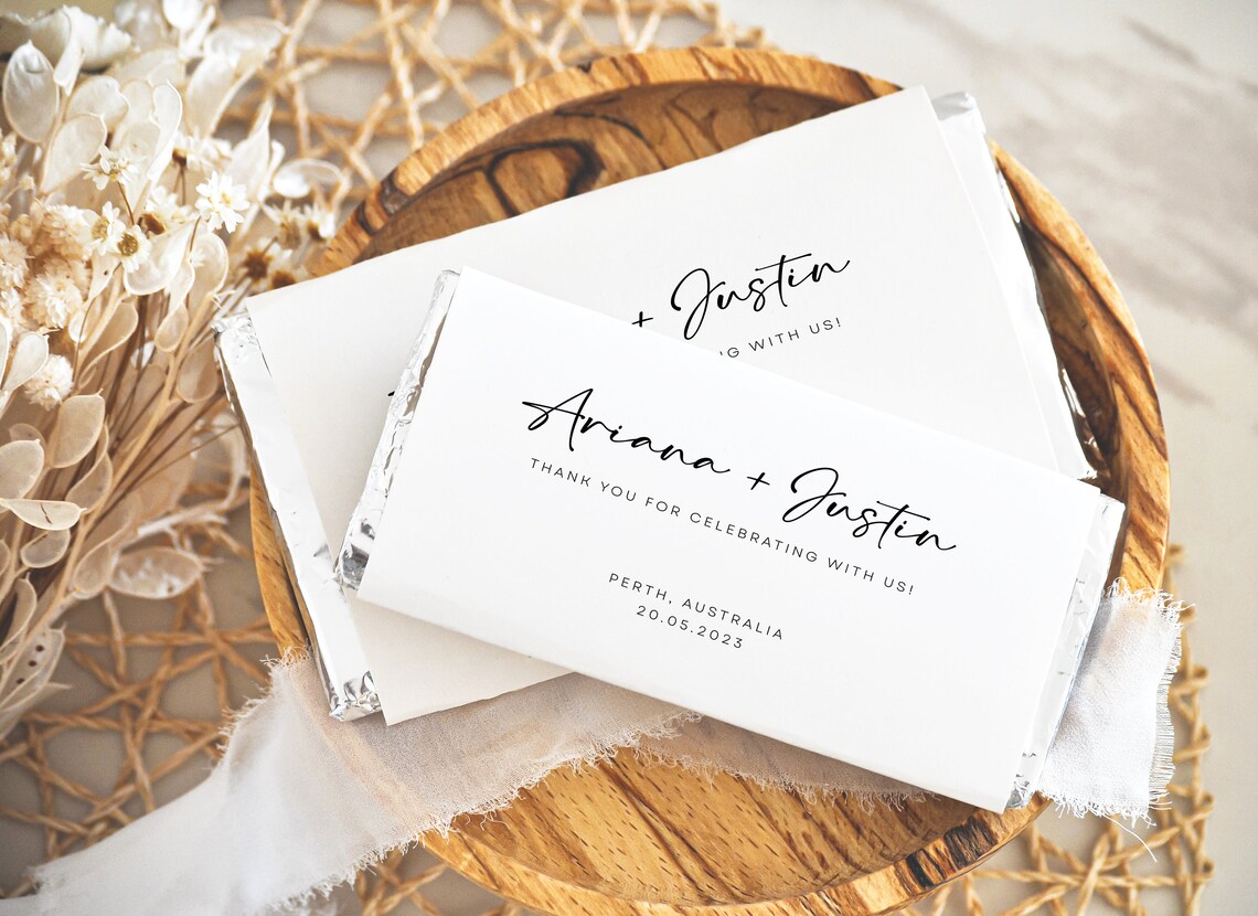 Printable Candy Bar Wrapper Template, Instant Download, Editable ...