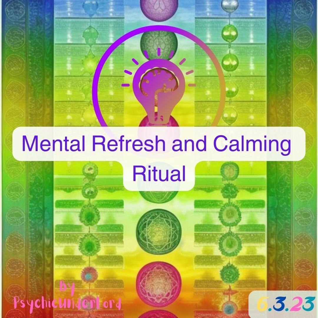 Mental Refresh and Calming Ritual brain and Mental Health - Etsy