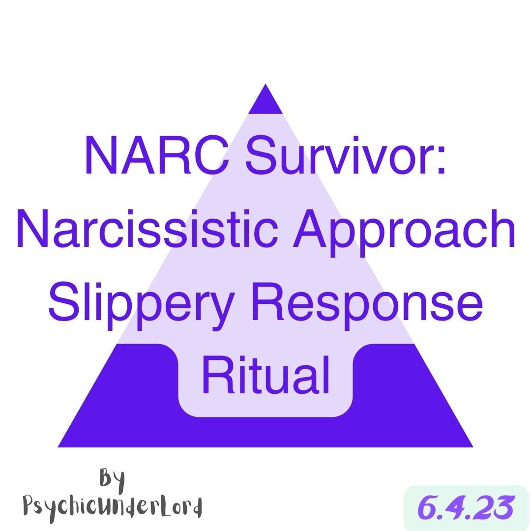 NARC Survivor: Narcissistic Approach Slippery Response Ritual - Etsy