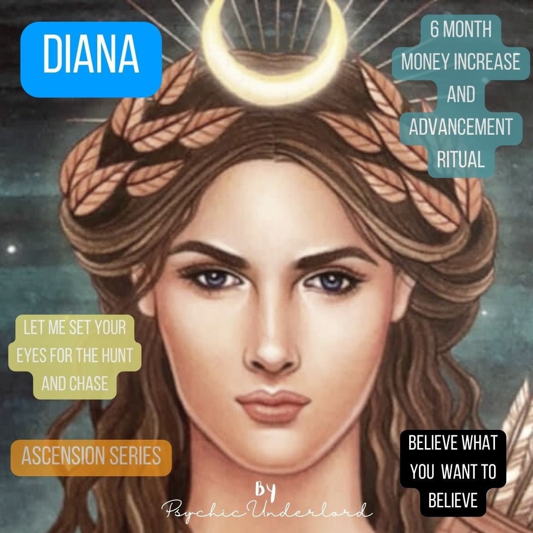 Ascended Master Greek Moon Goddess Diana - Etsy