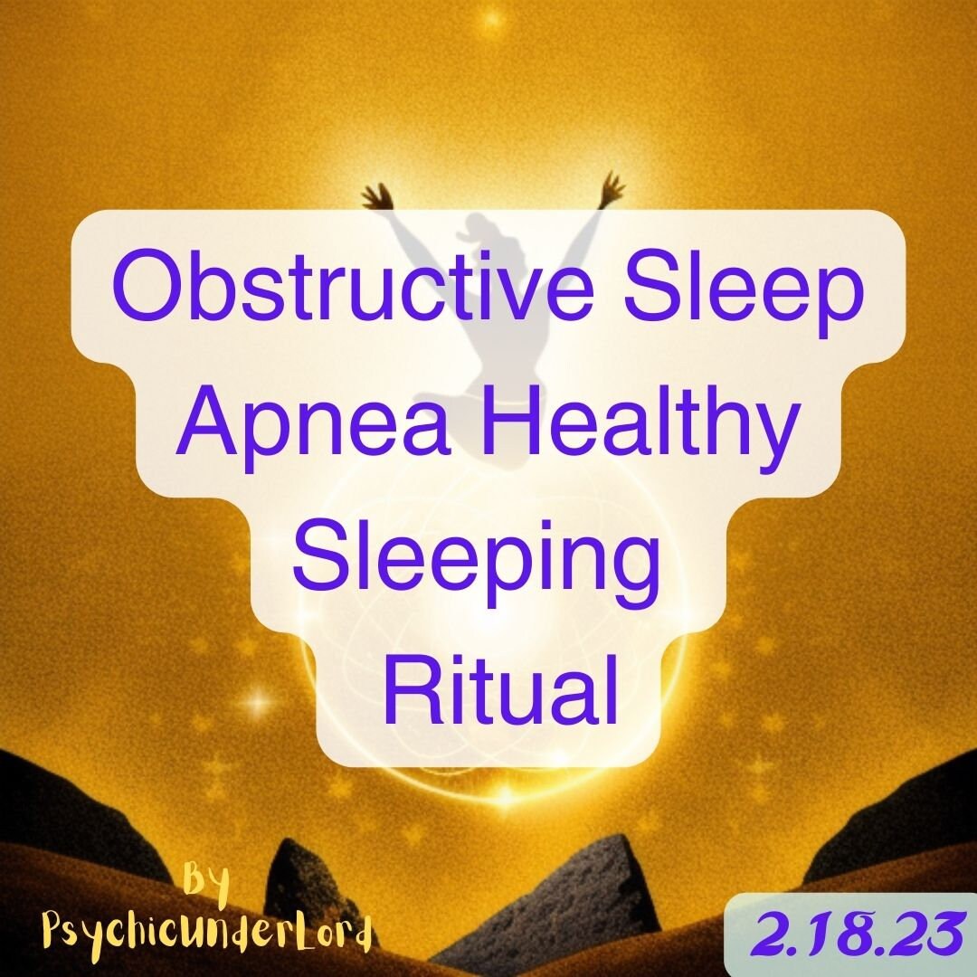 Obstructive Sleep Apnea Healthy Sleeping Ritual - Etsy