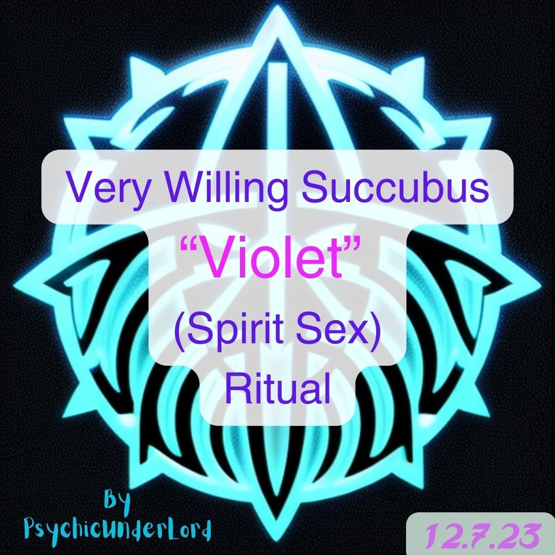 Female Succubus violet Spirit Companion spirit Sex Ritual - Etsy