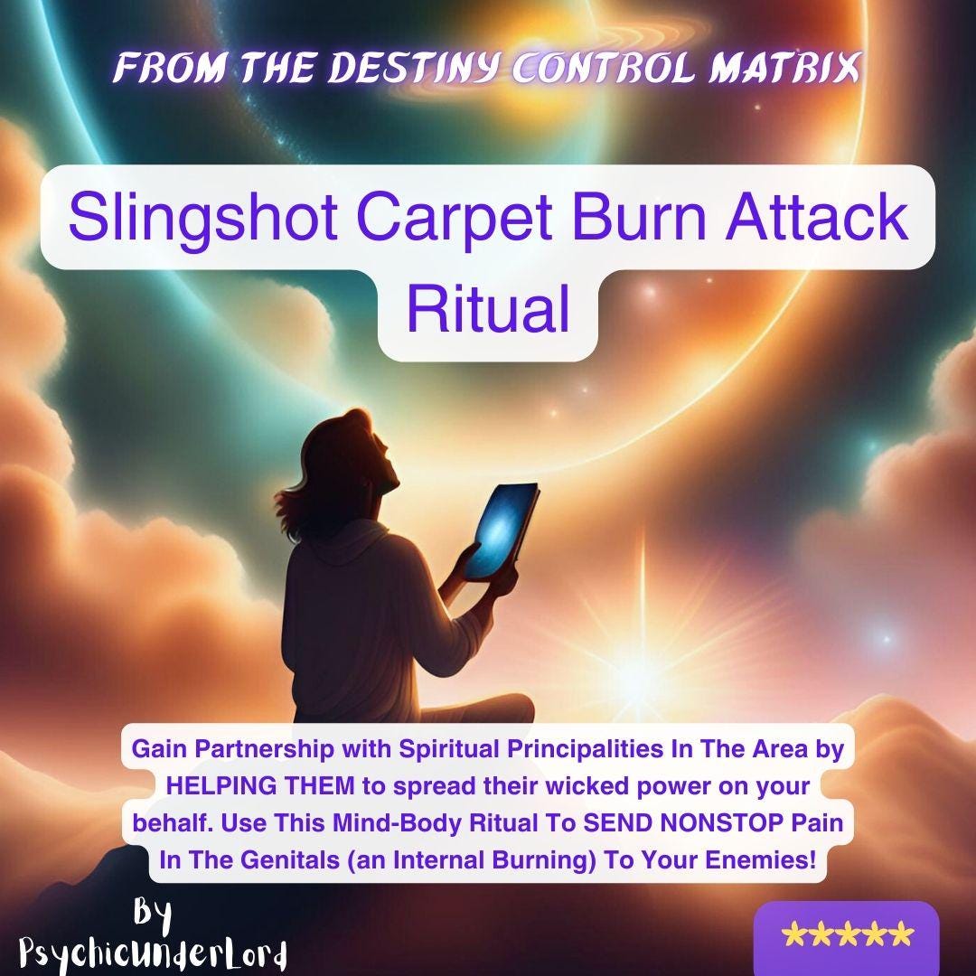 Slingshot: Carpet Burn Below Belt Attack Ritual / Paranormal - Etsy