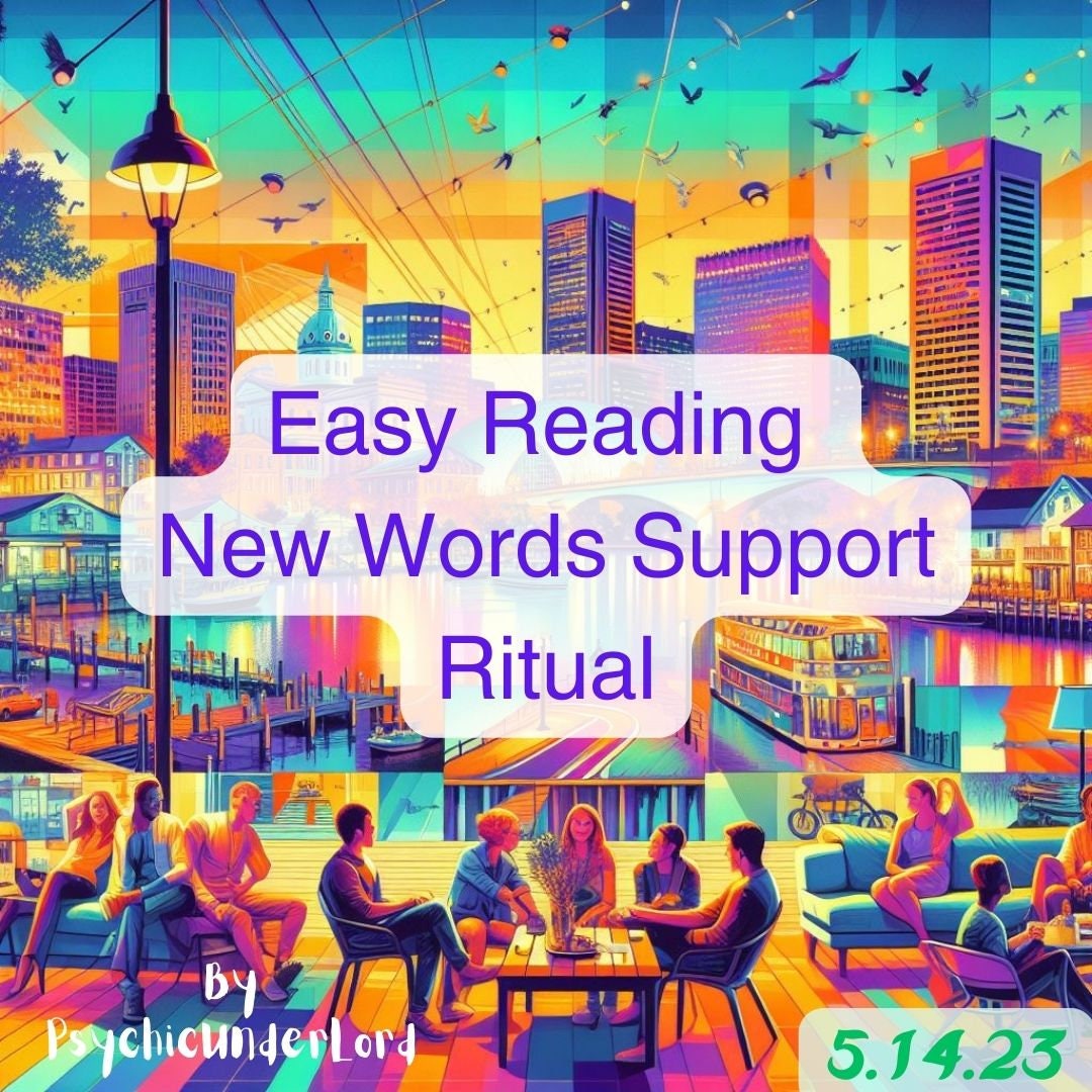 Easy Reading New Words Support Ritual - Etsy