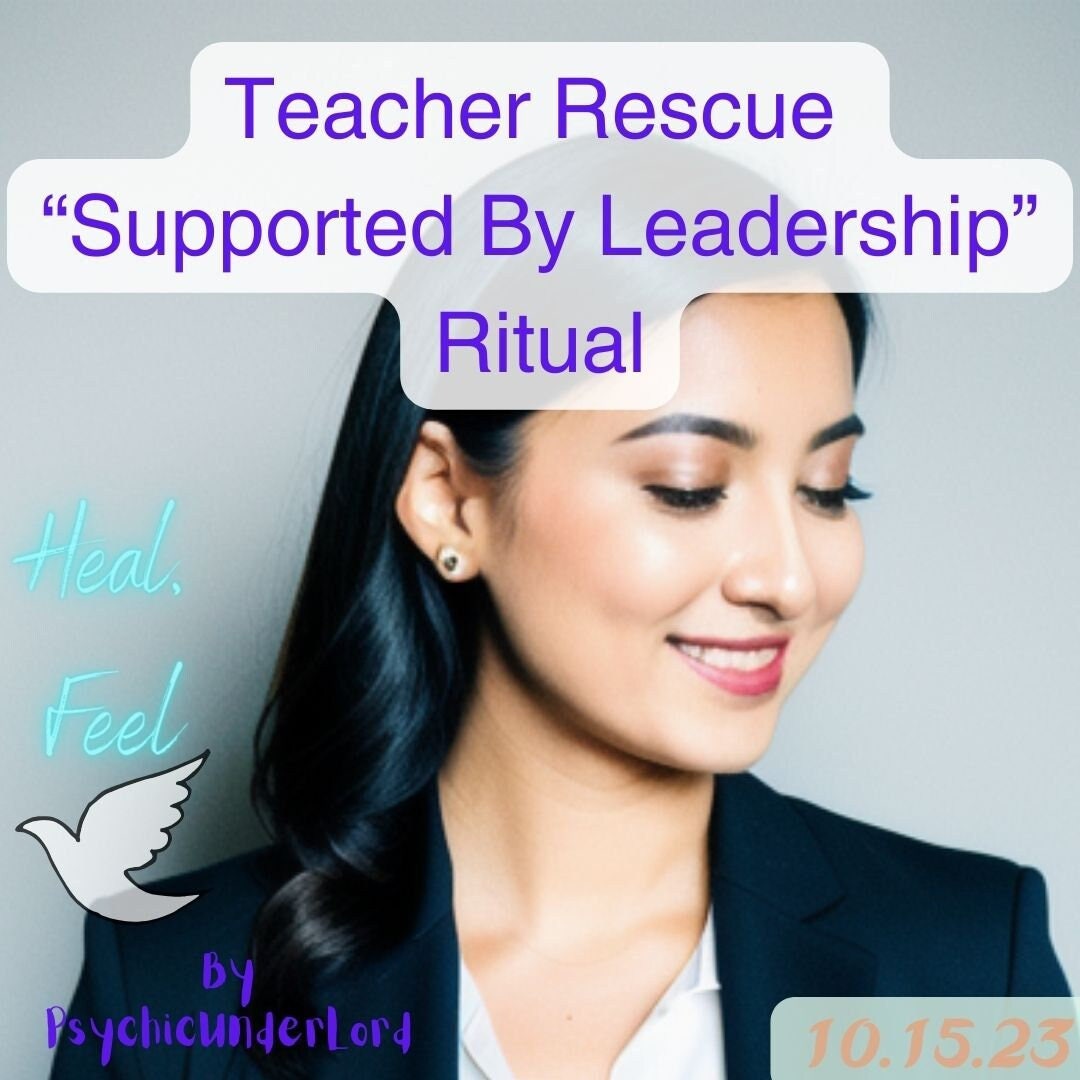 Teacher Rescue Supported by Leadership Ritual - Etsy