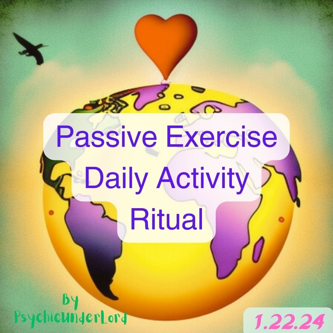 Passive Exercise Daily Activity Ritual - Etsy