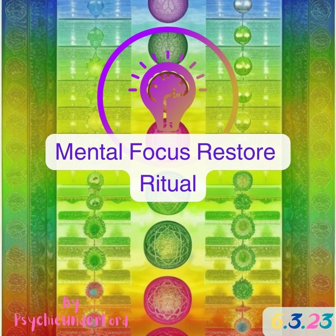 Mental Focus Restore Ritual brain and Mental Health - Etsy
