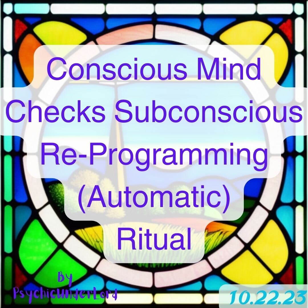 Conscious Mind Checks Subconscious Re-programming automatic - Etsy