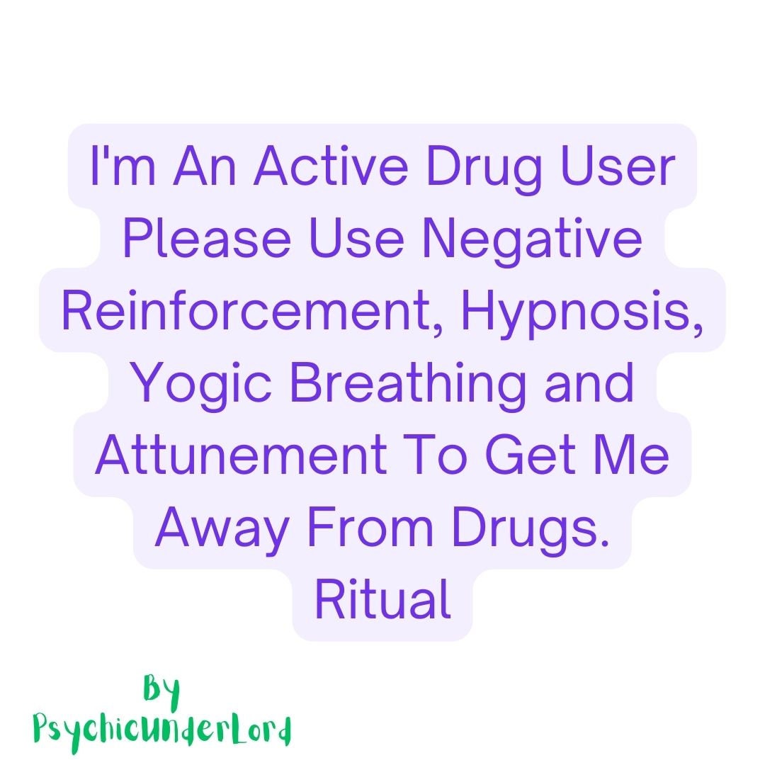 Active Drug User Relocation Ritual - Etsy