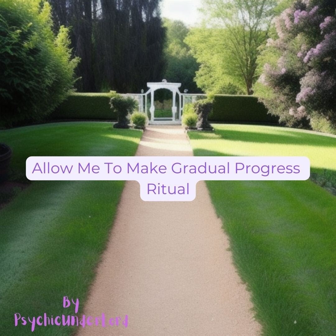 Allow Me to Make Gradual Progress Ritual - Etsy