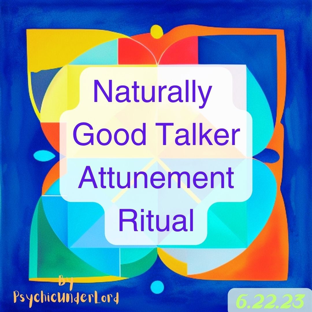 Naturally Good Talker Attunement Ritual - Etsy