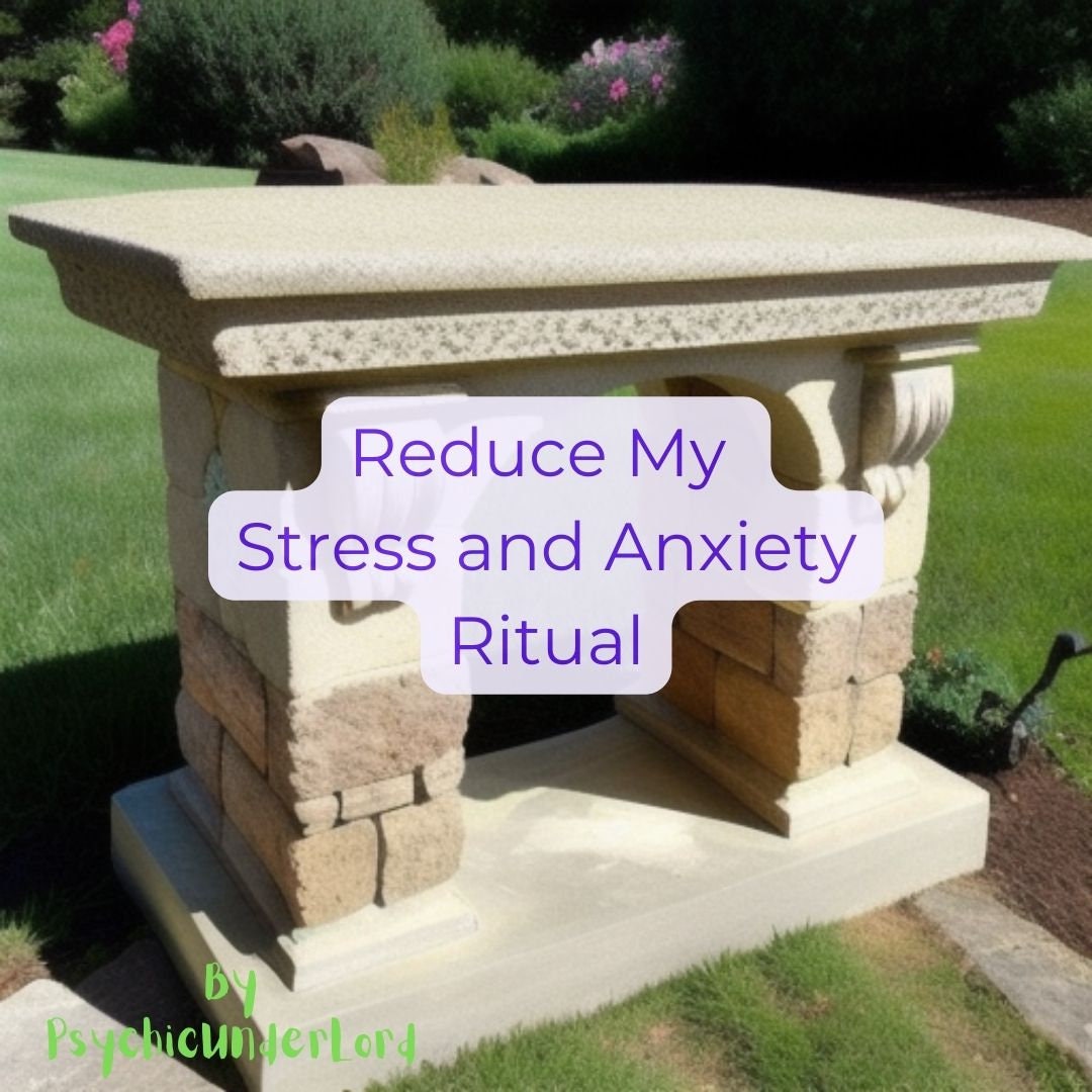 Reduce My Stress and Anxiety Ritual / Hijacking - Etsy