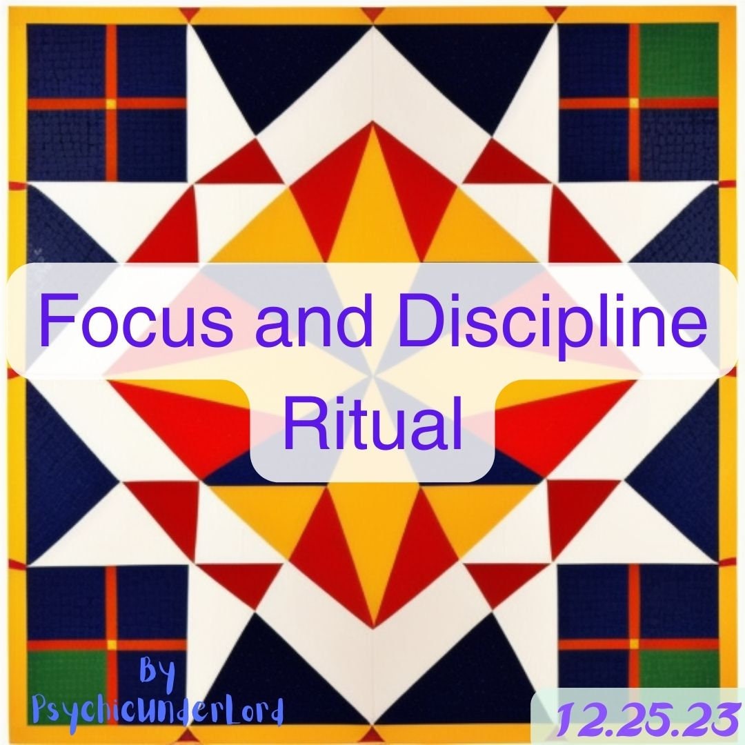 Focus and Discipline Ritual - Etsy