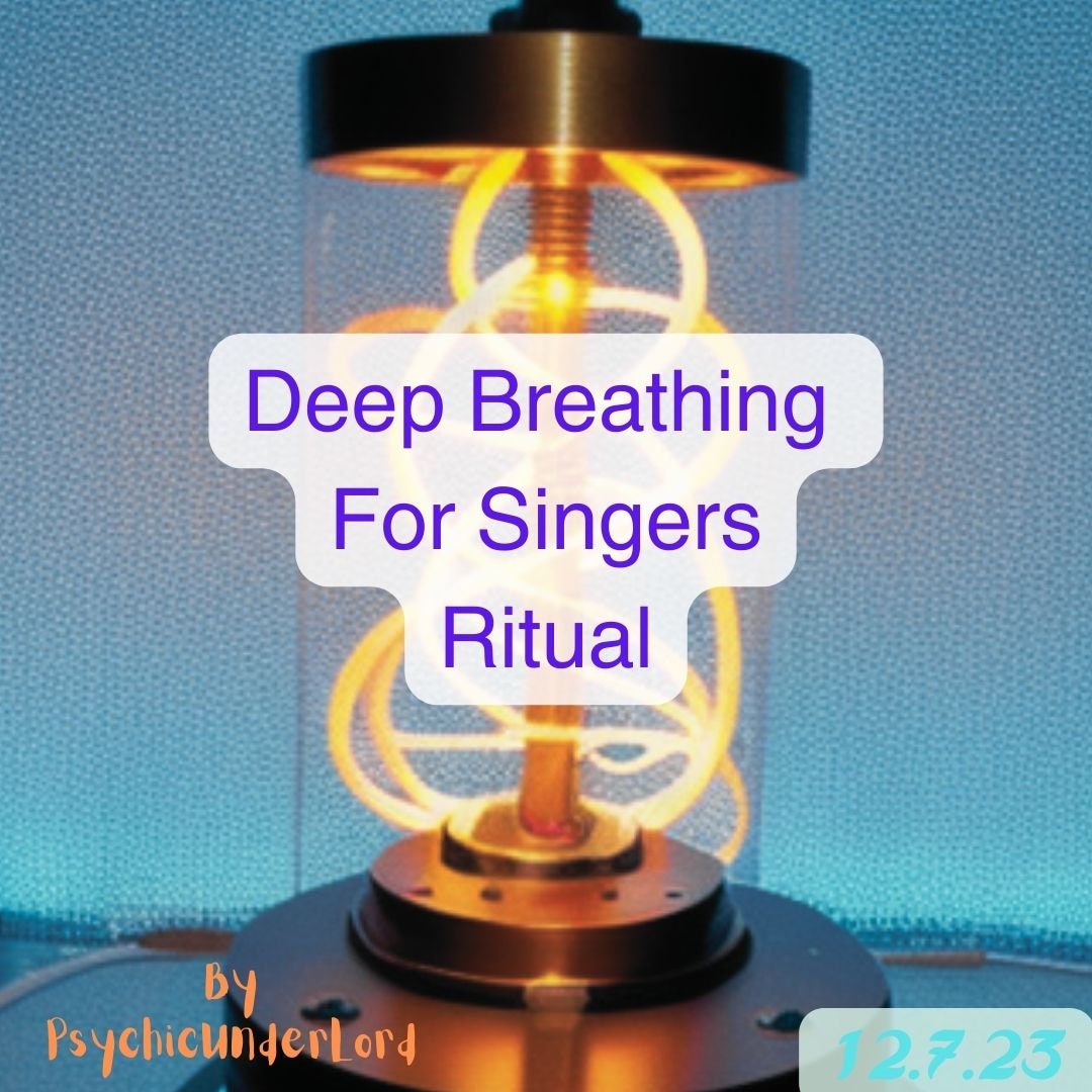 Deep Breathing for Singers Ritual - Etsy