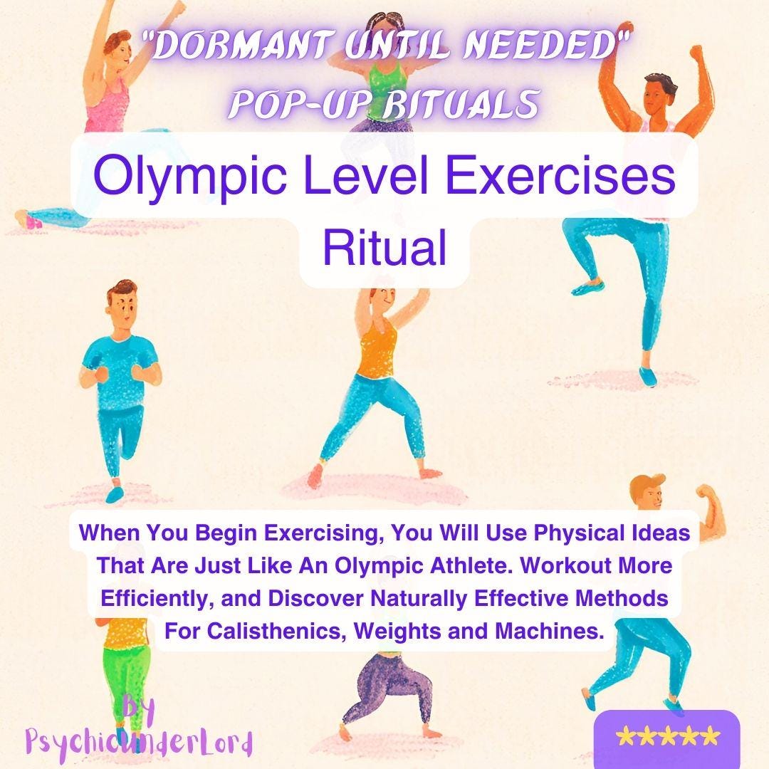 Olympic Level Exercises Ritual / Wellness / Mind Body - Etsy