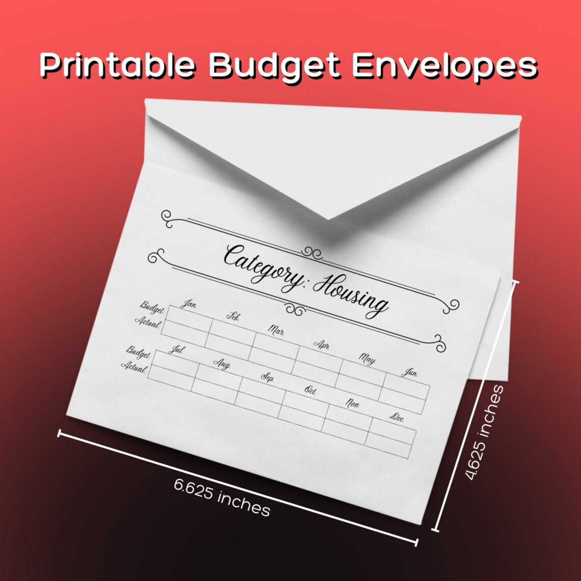 Printable Budget Tracking Envelopes - Etsy
