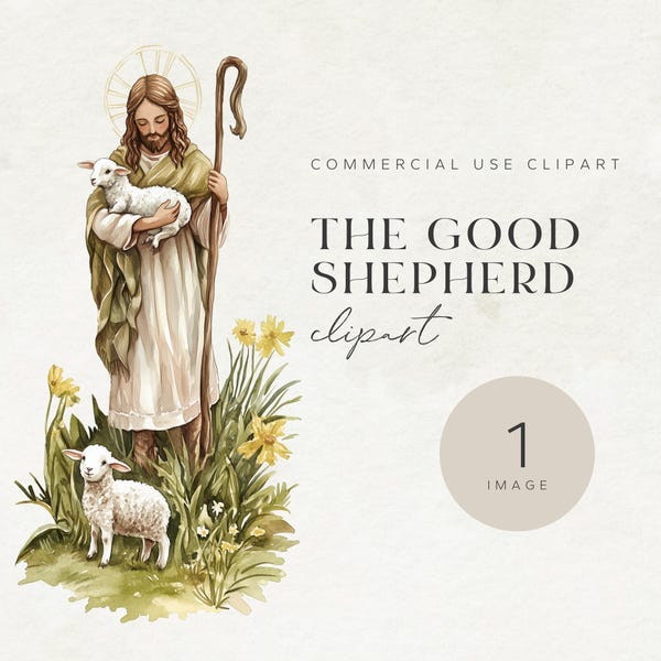 Good Shepherd Clip Art - Etsy