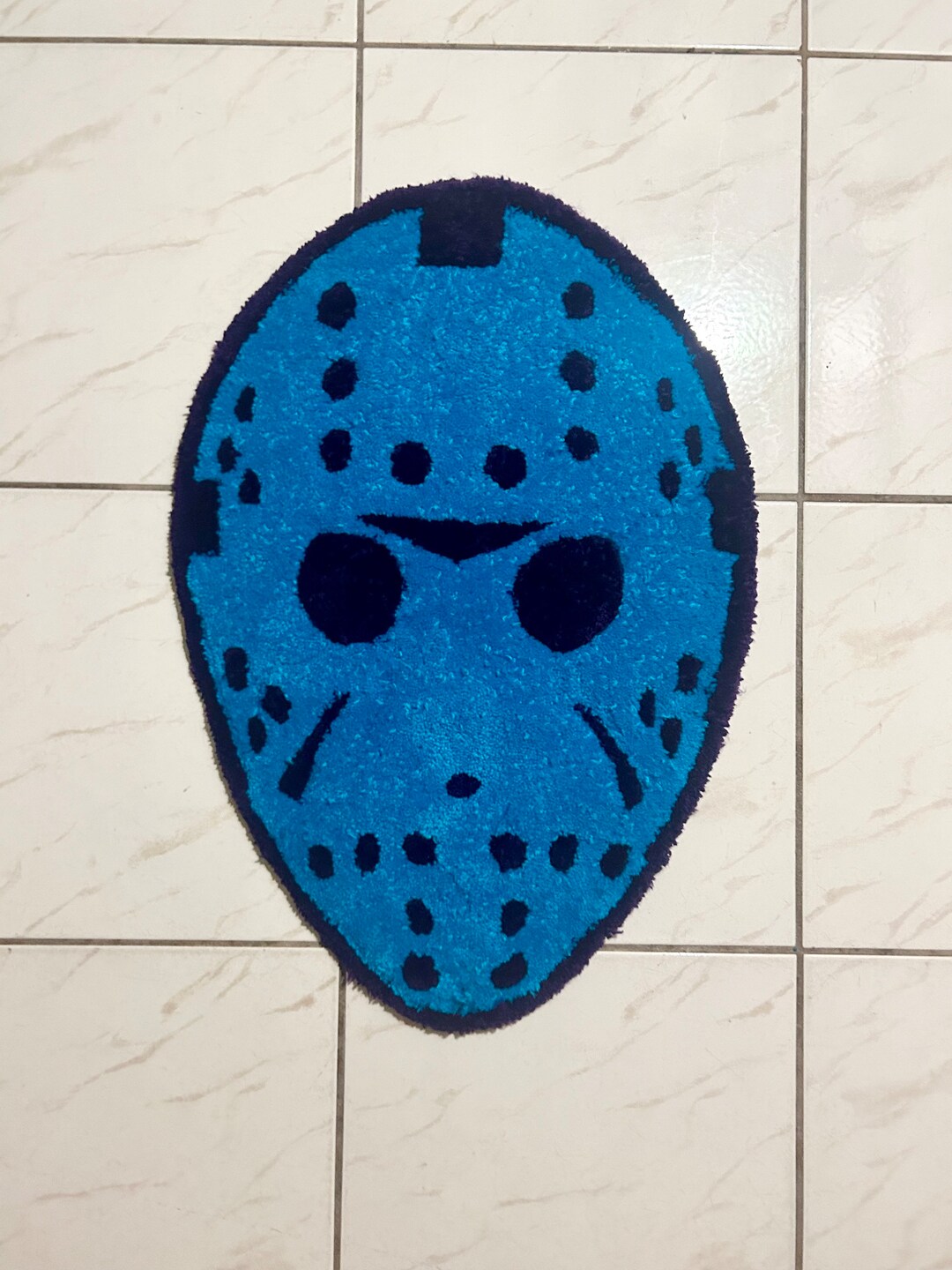 Jason Voorhes/friday the 13th Mask Rug - Etsy