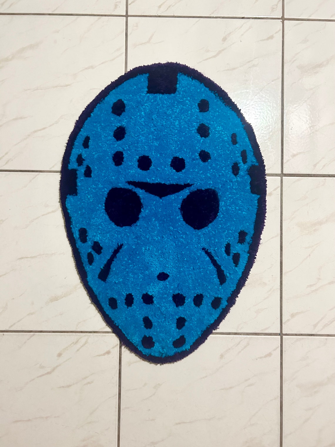 Jason Voorhes/friday the 13th Mask Rug - Etsy