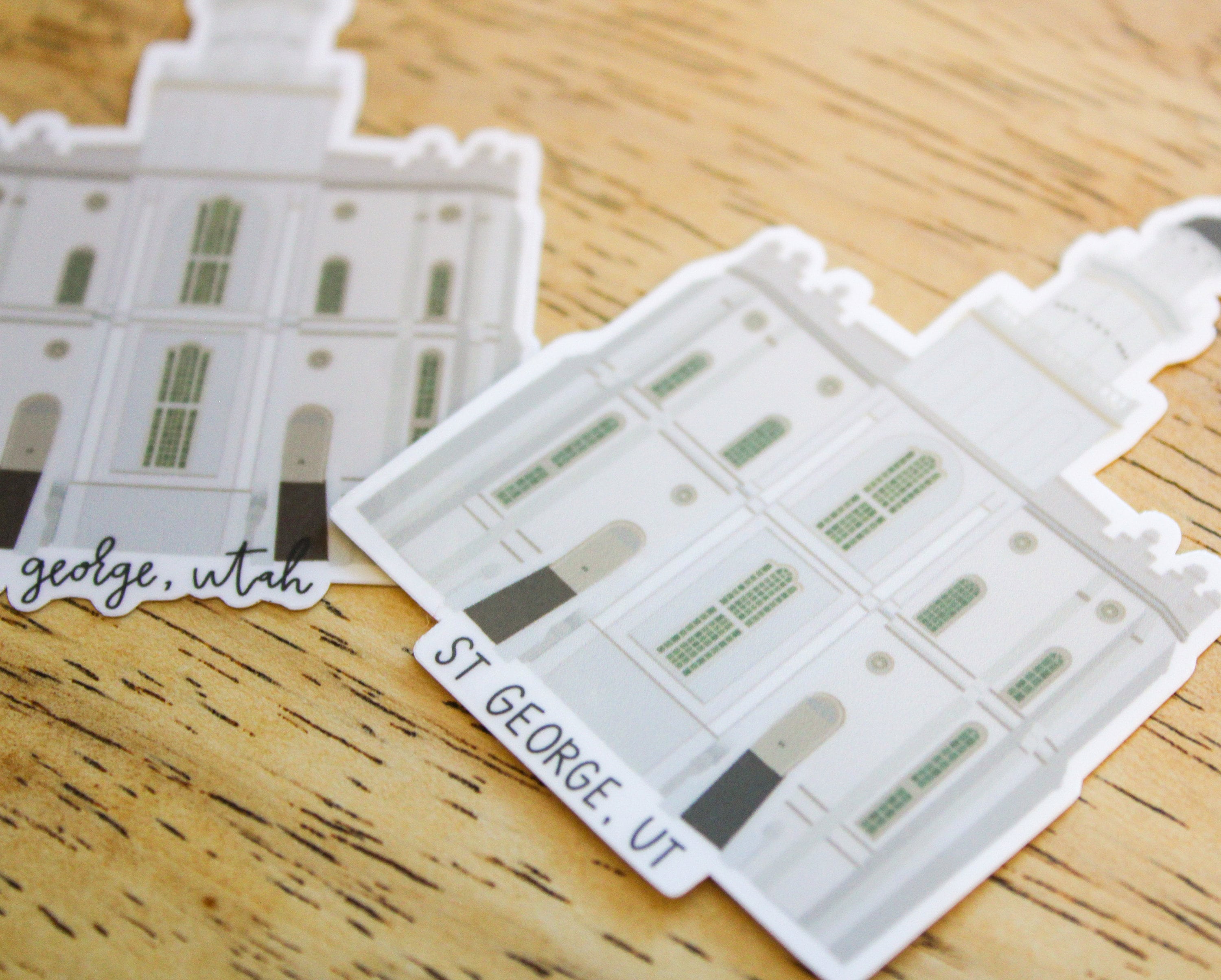St George LDS Temple Sticker - St George Utah - LDS Temple Sticker ...