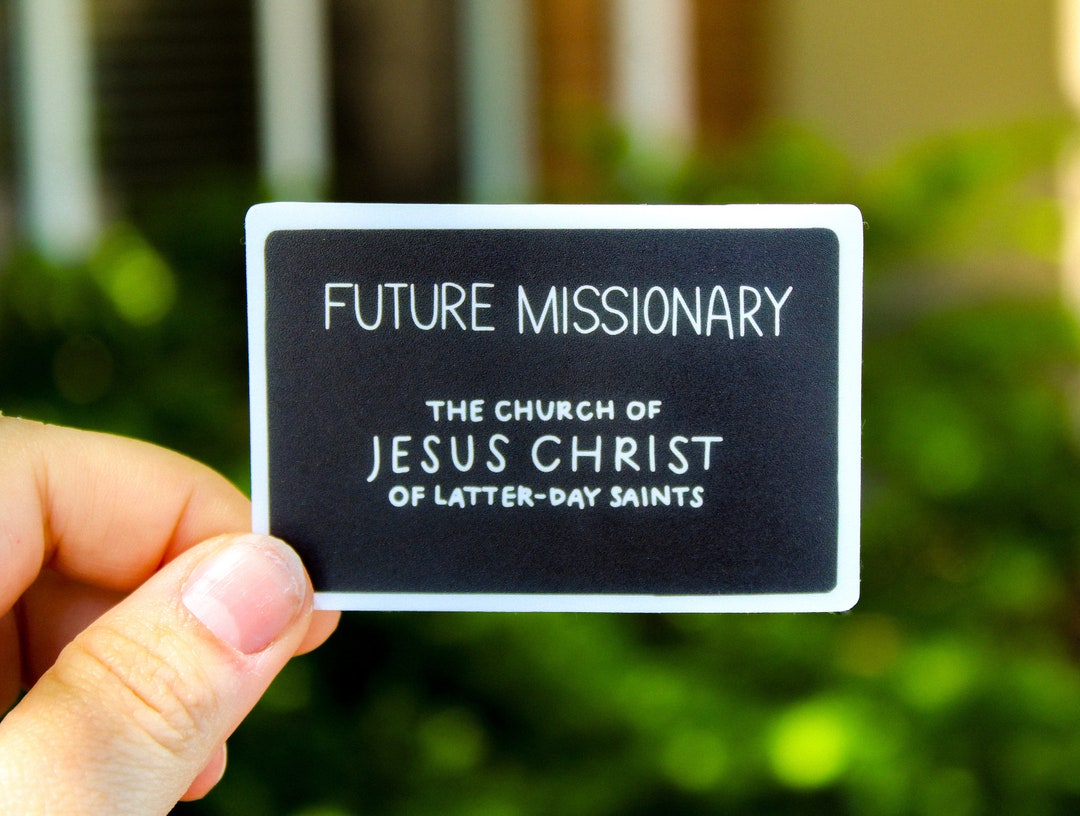 Future Missionary Name-tag Sticker LDS Waterproof Sticker Future Elder ...