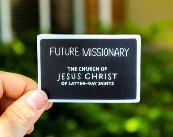 Customizable LDS Missionary Name Tag Sticker LDS Missionary Gifts LDS ...