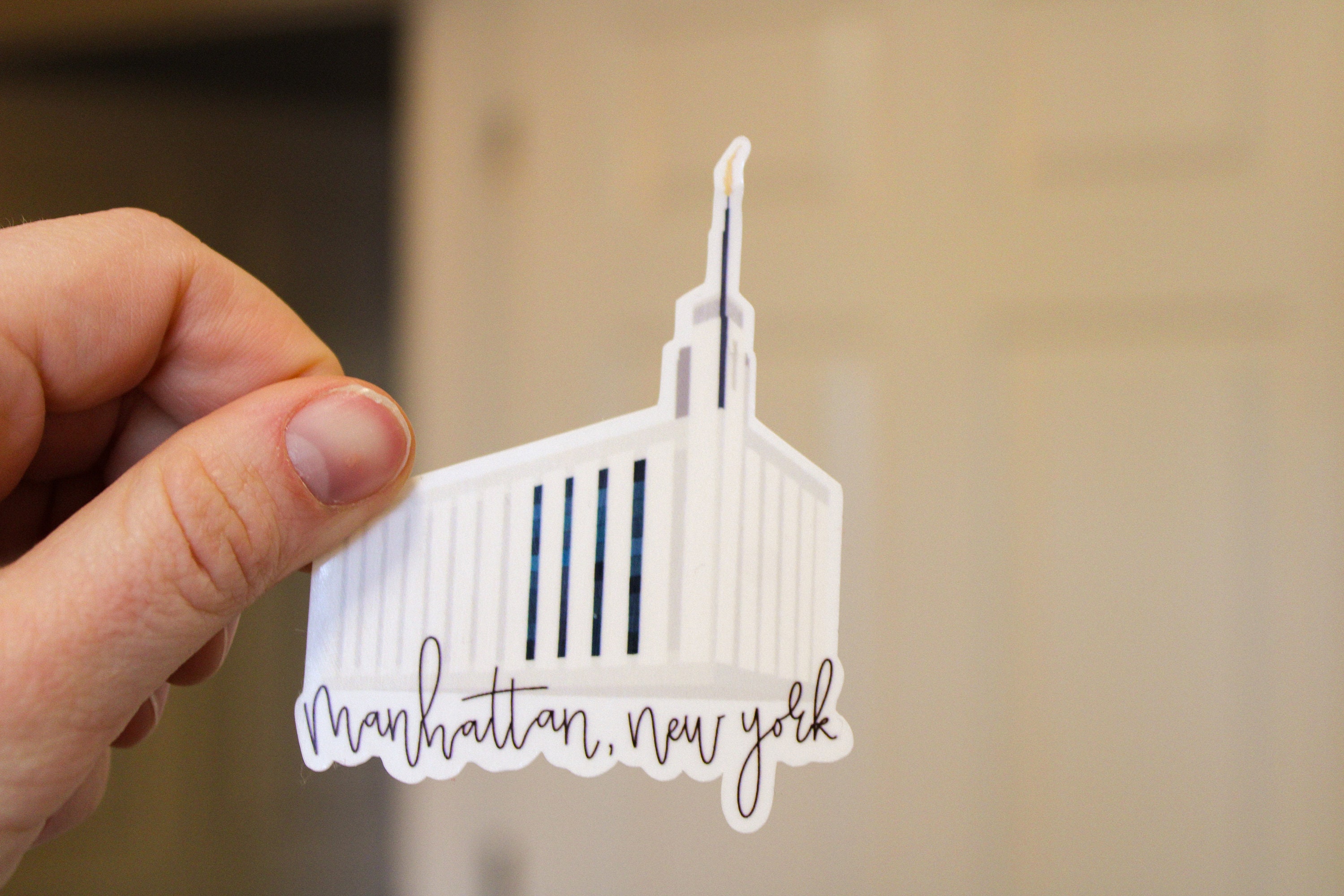 Manhattan New York LDS Temple Sticker - BULK Orders Available - New ...