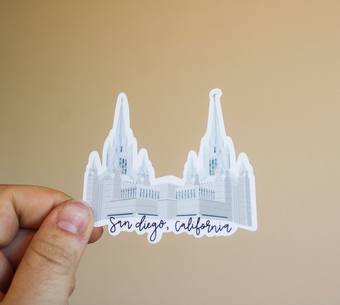 San Diego LDS Temple Sticker - San Diego California - LDS Temple ...