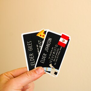 Customizable LDS Missionary Name Tag Sticker - LDS Missionary Gifts ...