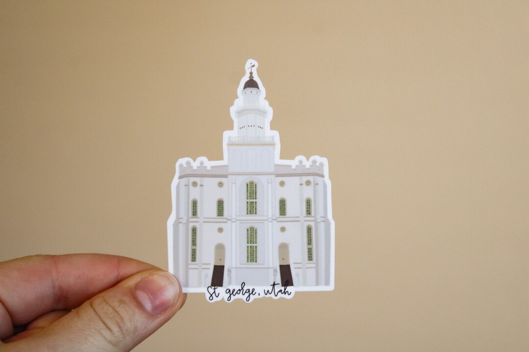St George LDS Temple Sticker - St George Utah - LDS Temple Sticker ...