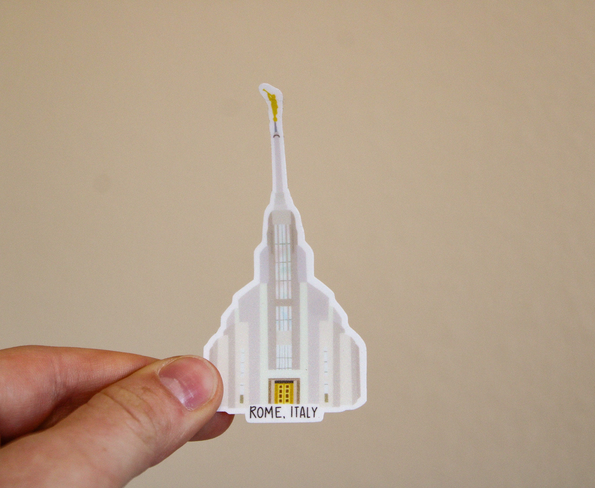 Rome Italy LDS Temple Sticker Sunbeam Stickers Church of - Etsy