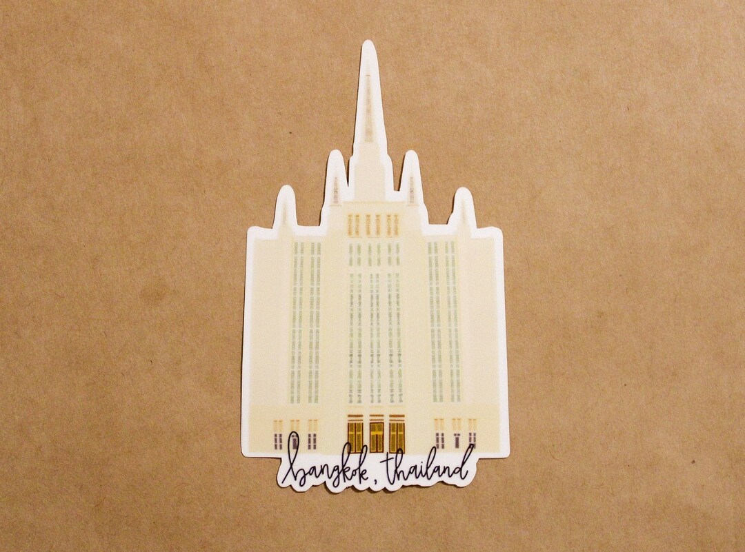 Bangkok, Thailand LDS Temple - Thailand LDS Sticker - Thai Sticker ...