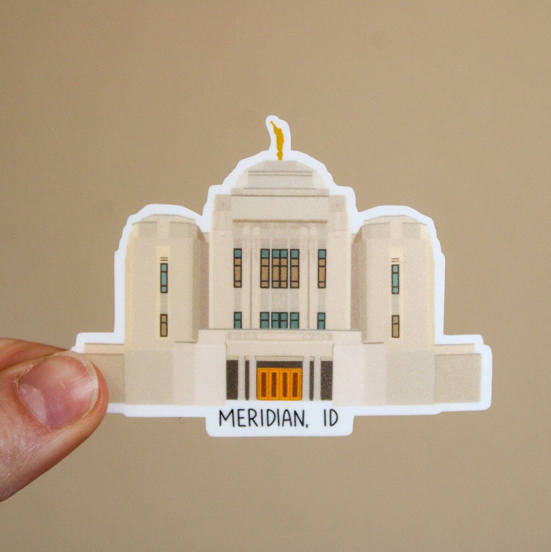 Meridian Idaho Temple Sticker - LDS Temple Stickers - LDS Gifts - LDS ...