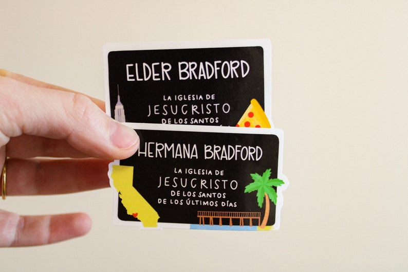Customizable LDS Missionary Name Tag Sticker LDS Missionary - Etsy
