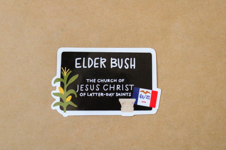 Customizable LDS Missionary Name Tag Sticker LDS Missionary - Etsy