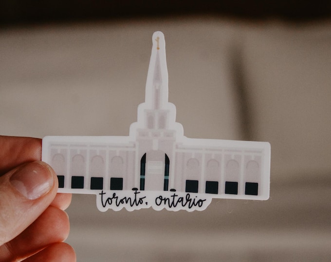 Toronto Ontario Canada Temple Sticker, Toronto Ontario Temple, Canada ...